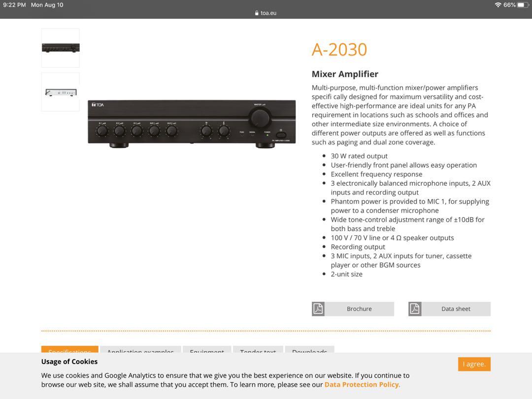 TOA- PA Mixer Amplifier, Audio, Soundbars, Speakers & Amplifiers on ...