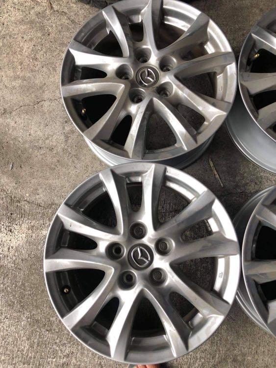 4pcs 16" Mazda 3 stock used mags 5Holes pcd 114, Car Parts ...