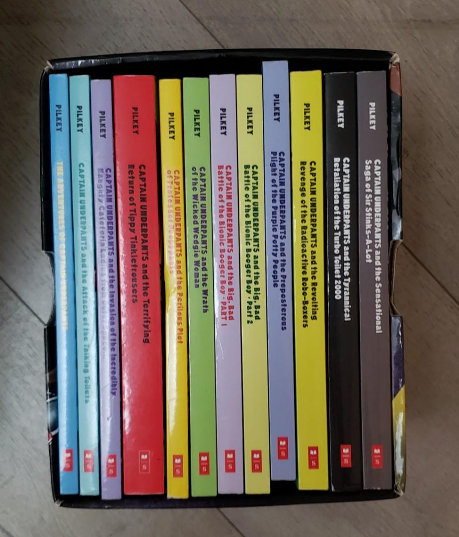 英文童書 Captain Underpants Box Set (#1~12), 興趣及遊戲, 書本 & 文具, 小朋友書 - Carousell