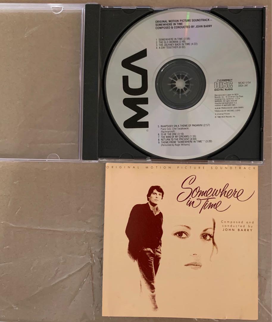 時光倒流三十年 舊版CD SOMEWHERE IN TIME soundtrack CD (1985日本印碟 美國發售版), 興趣及遊戲 ...