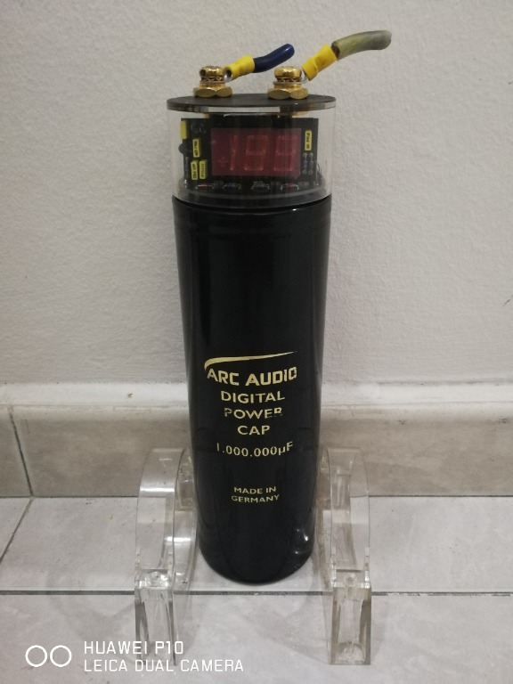 Arc Audio 1 Farad Capacitor w/ digital display, Car Accessories ...