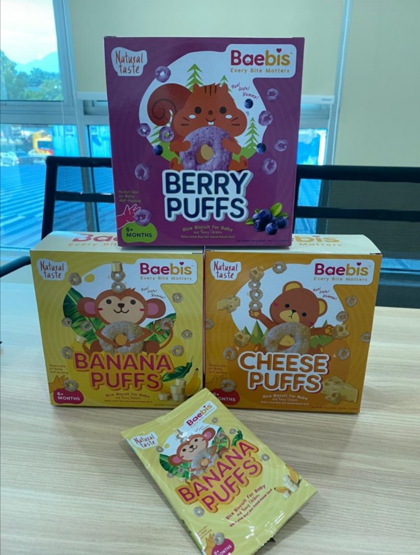 Halal and Organic Baby Rice Puff Bundle 3 boxes, Babies & Kids, Nursing ...