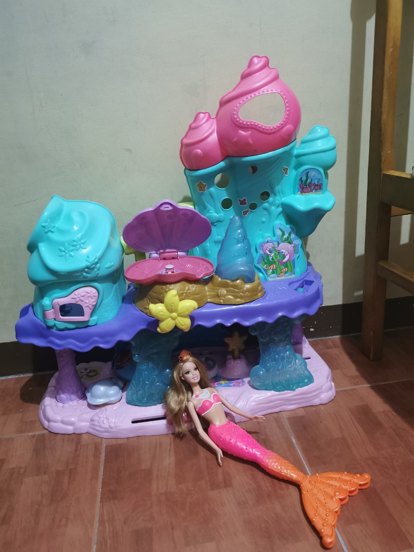Biggest Vtech Mermaid Castle and Barbie Doll Bundle, Hobbies & Toys ...