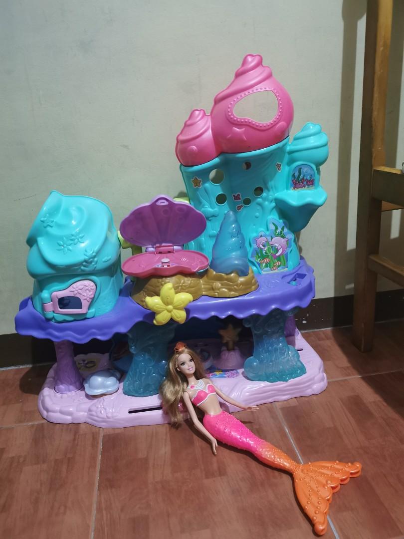 Biggest Vtech Mermaid Castle and Barbie Doll Bundle, Hobbies & Toys ...