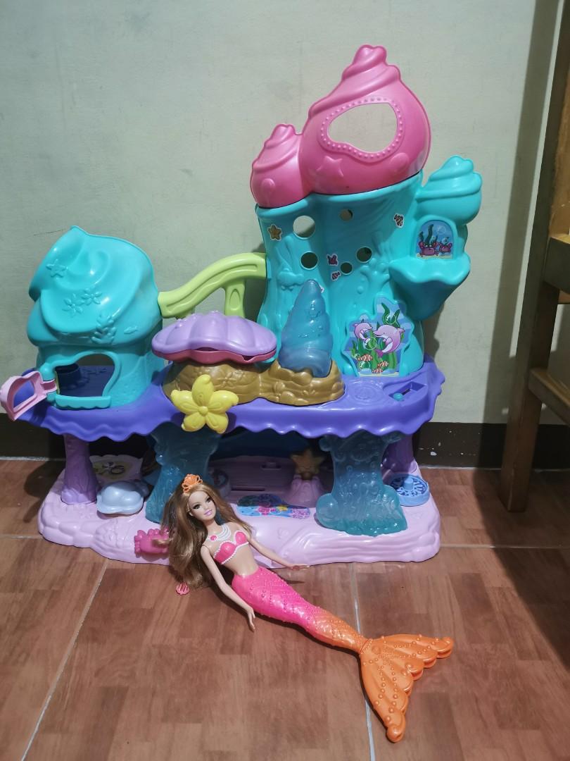 Biggest Vtech Mermaid Castle and Barbie Doll Bundle, Hobbies & Toys ...