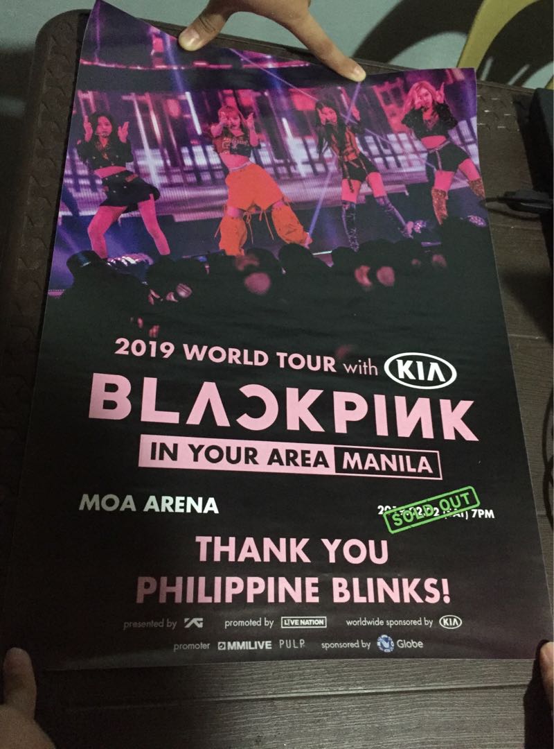 BLACKPINK CONCERT POSTER, Hobbies & Toys, Memorabilia & Collectibles, K ...