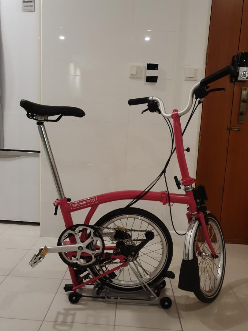 Brompton M6R hot pink 2019, Sports Equipment, Bicycles & Parts ...