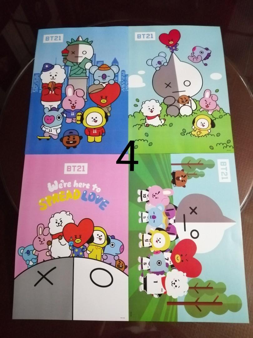 Kpop BT21 BTS Posters K pop, Hobbies & Toys, Memorabilia & Collectibles ...