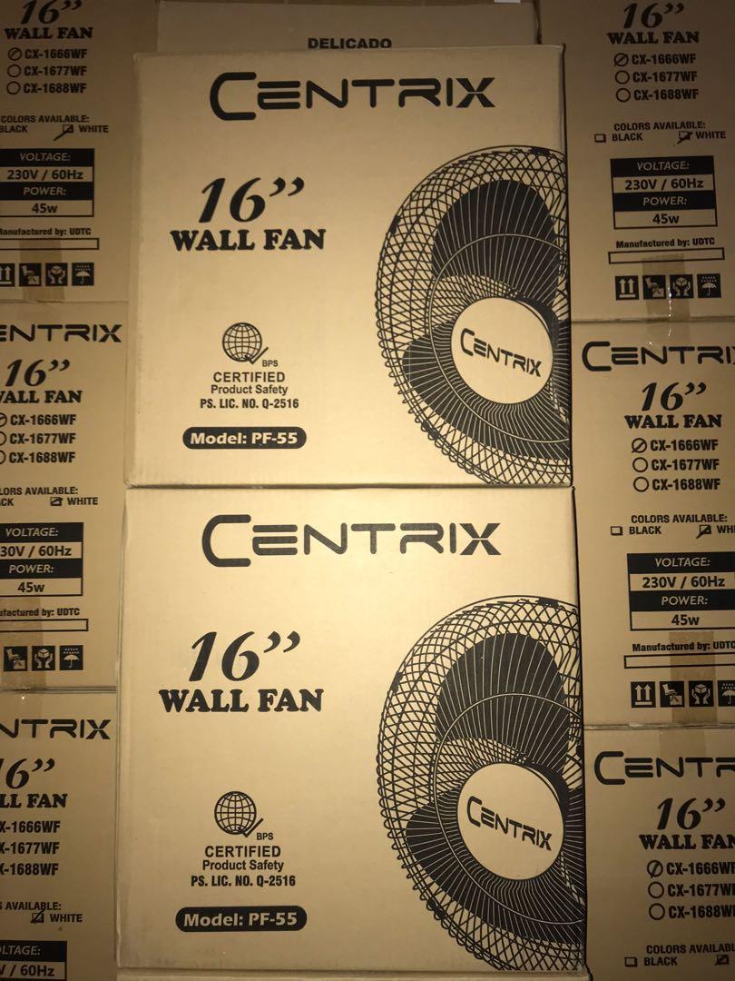 CENTRIX 16” wall fan, Furniture & Home Living, Lighting & Fans, Fans on ...