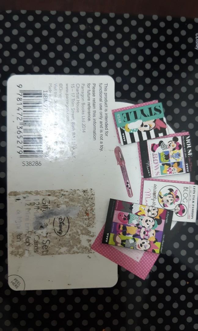 Disney minnie mouse gift card set, Hobbies & Toys, Stationery & Craft ...