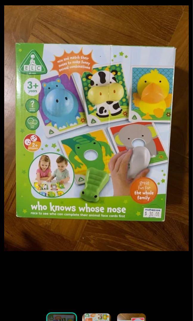 ELC who knows whose nose mix and match Mothercare toy, Hobbies & Toys ...