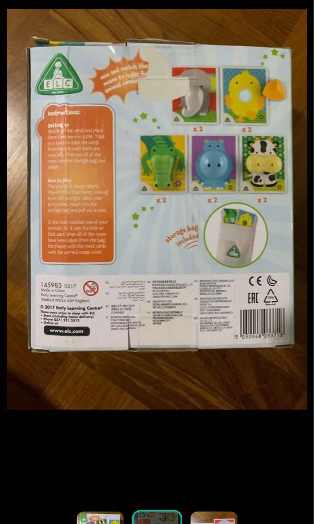 ELC who knows whose nose mix and match Mothercare toy, Hobbies & Toys ...