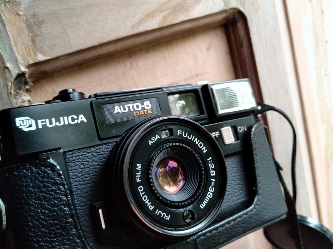 Fujica auto 5 date film camera, Photography, Cameras on Carousell