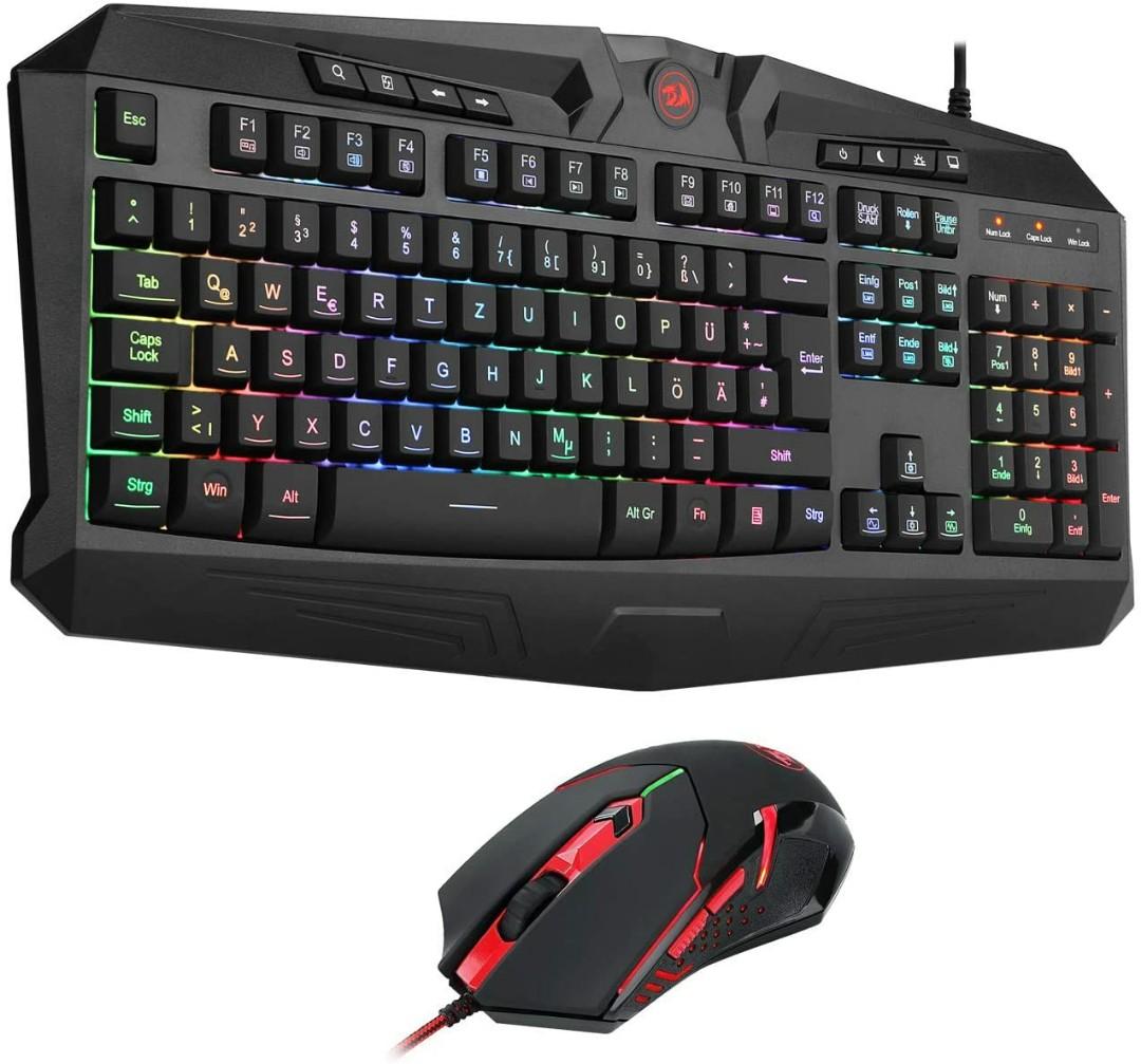 [S5] Gaming Keyboard Mouse set, Redragon S101-UK Gaming Keyboard and ...