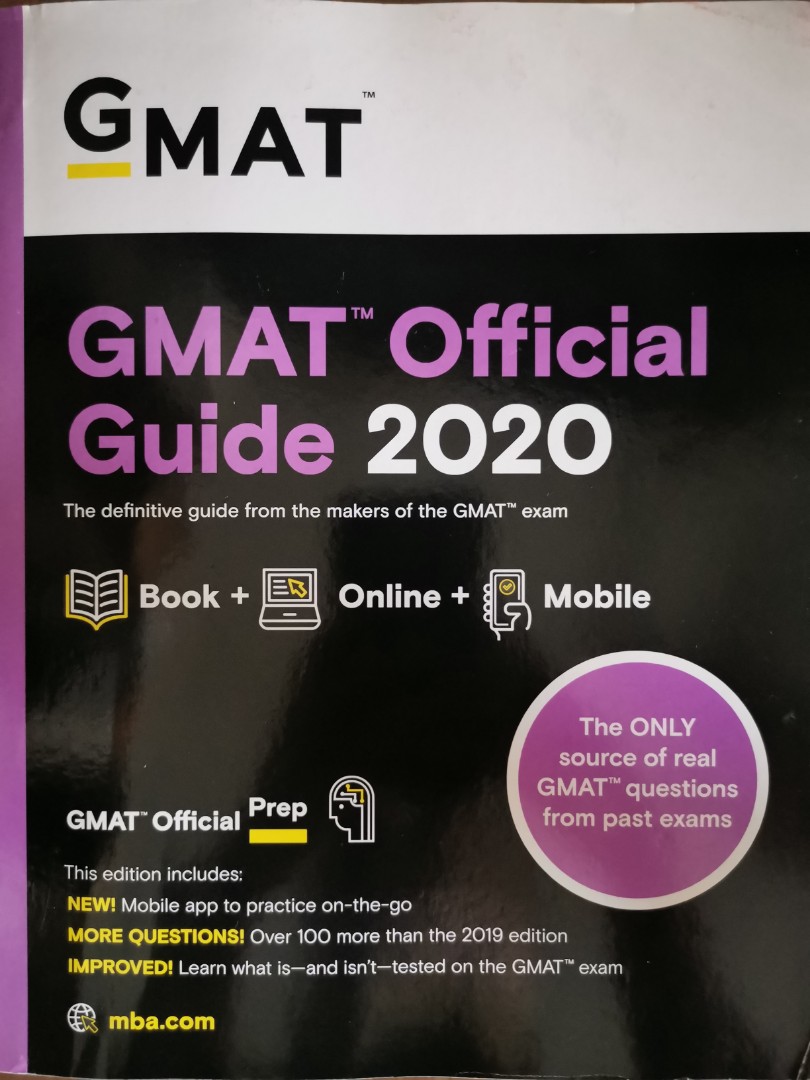 GMAT Official Guide 2020, Books & Stationery, Textbooks, Professional ...