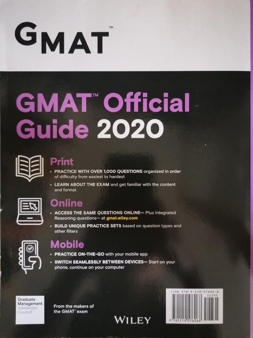 GMAT Official Guide 2020, Books & Stationery, Textbooks, Professional ...