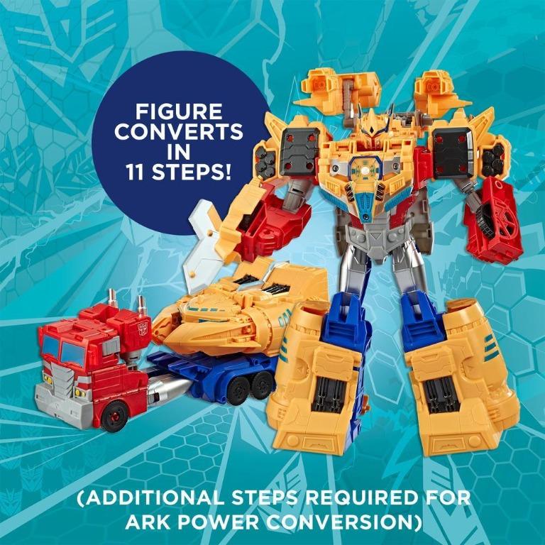 Hasbro Transformers Toys Cyberverse Spark Armor Ark Power Optimus Prime ...