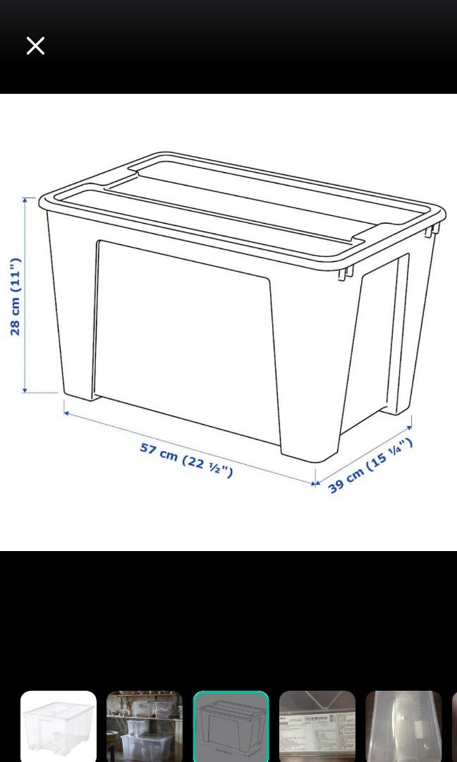 IKEA Samla Bin, Pet Supplies, For Small Animals, Pet Accessories on ...