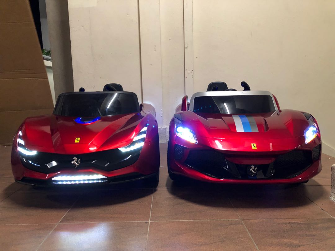 In stock Ferrari Kids Electric Car with Remote Control Electric Car ...