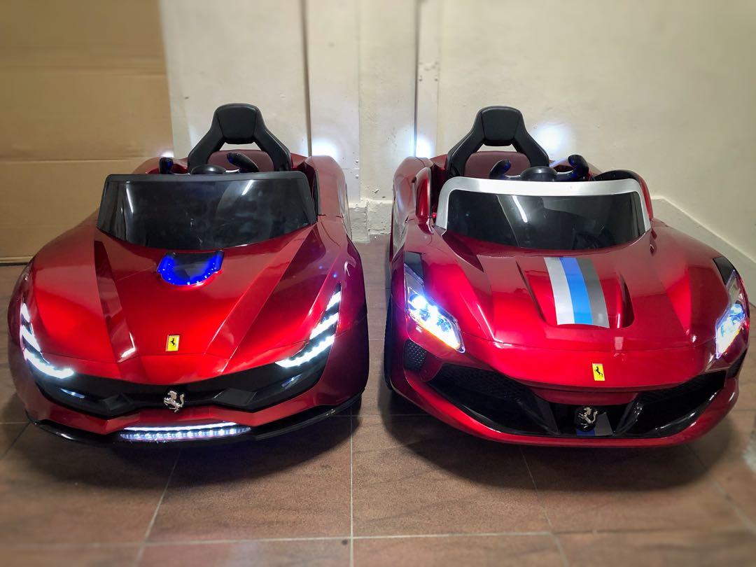 In stock Ferrari Kids Electric Car with Remote Control Electric Car ...