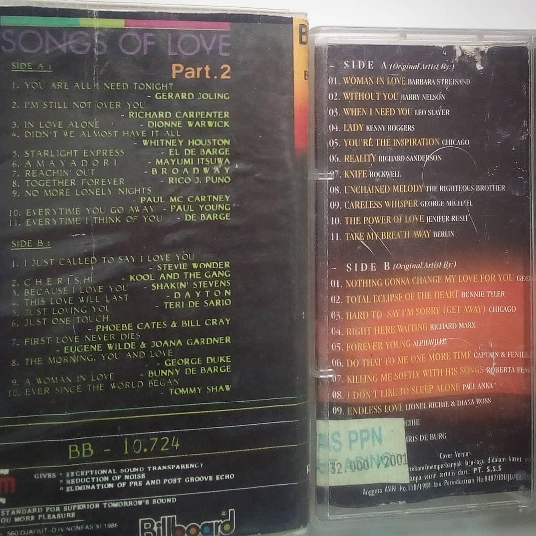 Kaset Love Songs memori jadul, Musik & Media, CD, DVD & Lainnya di ...