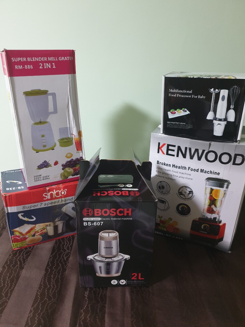 Kenwood broken health food machine , Bosch chopper blender , sinbo ...