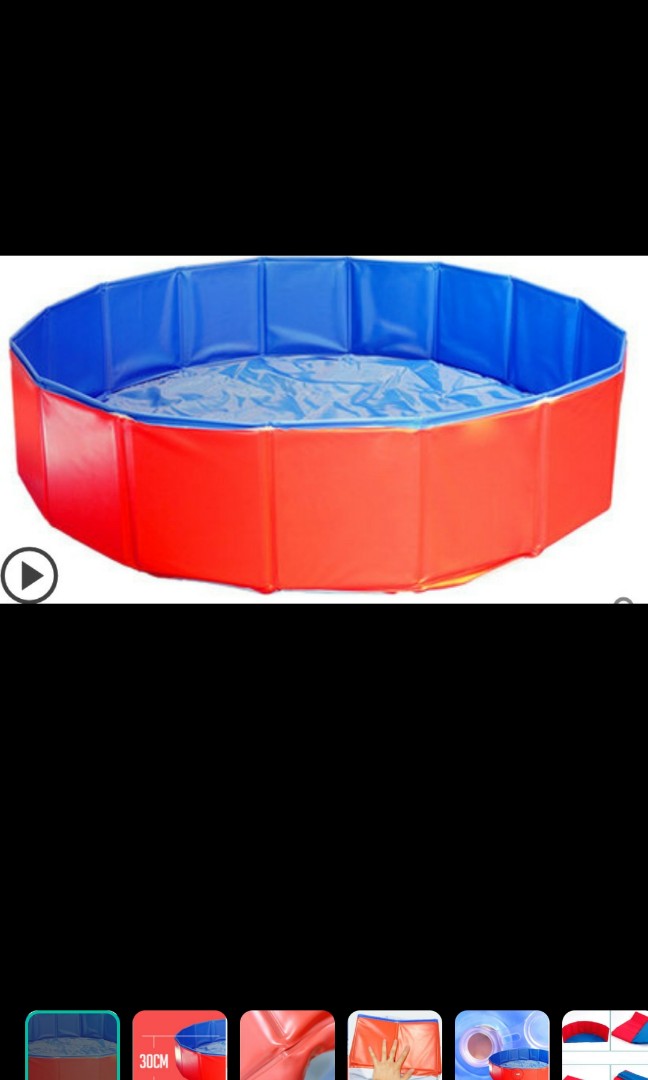 Kids indoor waterproof foldable pool sensory pool. No need to inflate ...