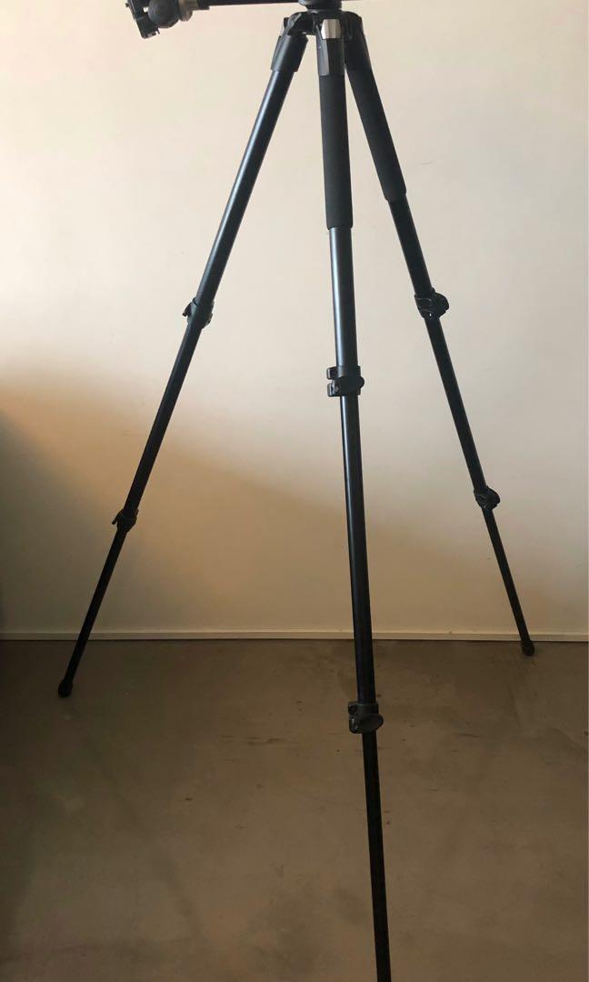 Manfrotto 055XPROB Black Aluminum Tripod, Photography, Photography ...