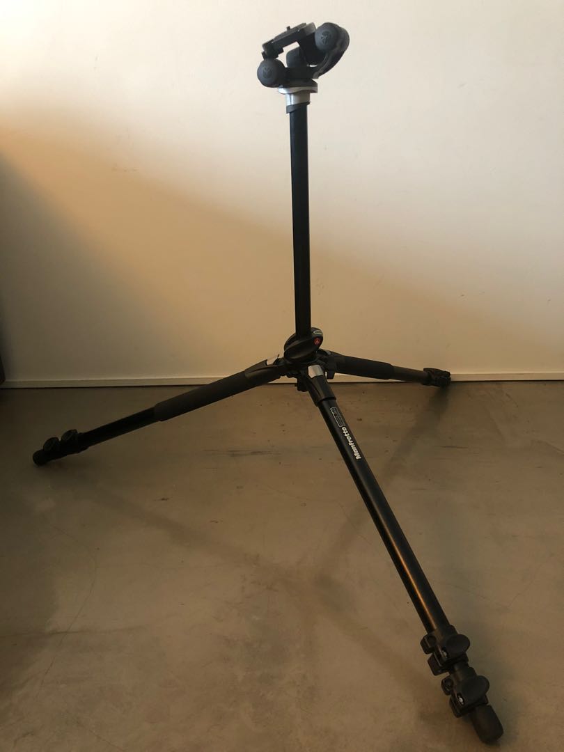 Manfrotto 055XPROB Black Aluminum Tripod, Photography, Photography ...