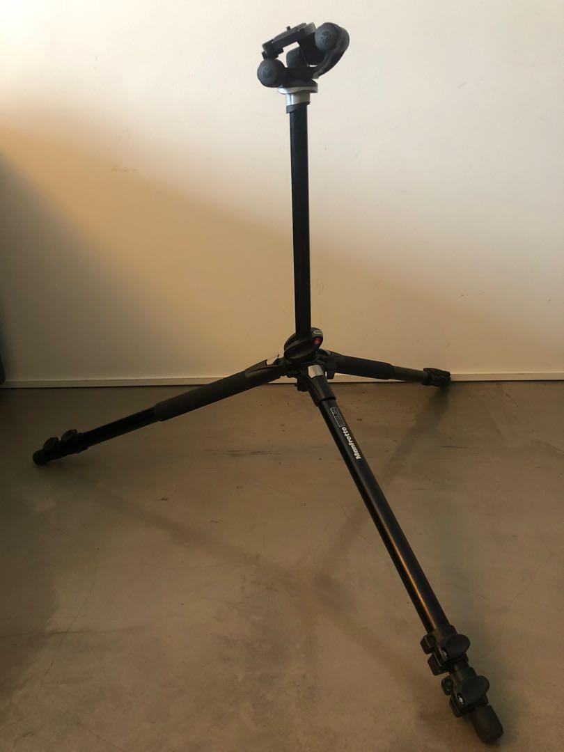 Manfrotto 055XPROB Black Aluminum Tripod, Photography, Photography ...