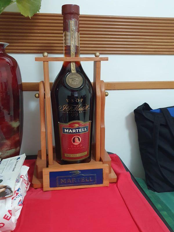 Martell VSOP Medallion Old Fine Cognac 3L with cradle, Food & Drinks, Alcoholic Beverages on ...