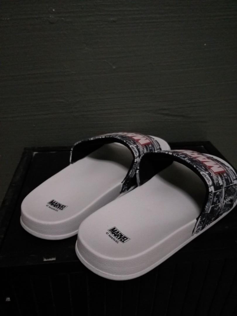 Marvel Sliders, Men's Fashion, Footwear, Flipflops and Slides on Carousell