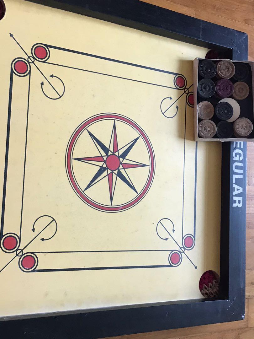 Mini carrom board for young kids, Toys & Games, Others on Carousell