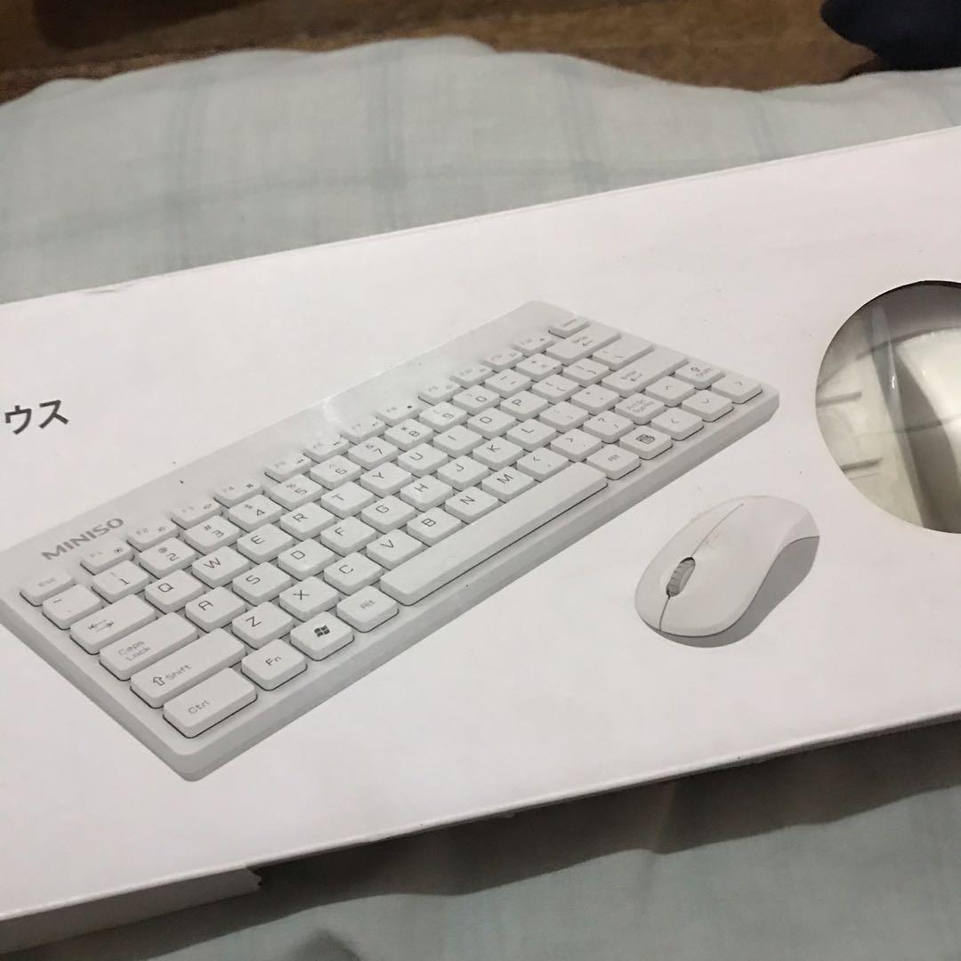 Miniso White Wireless Keyboard, Computers & Tech, Parts & Accessories ...