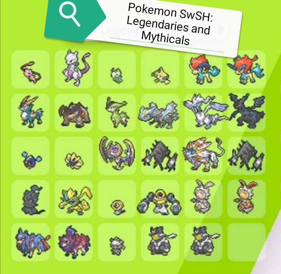 Pokemon Sword and Shield: Legendaries and Mythicals, Hobbies & Toys ...