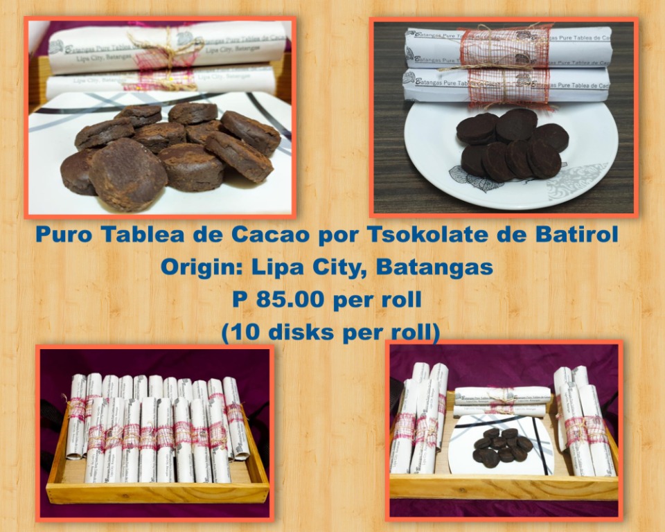 Puro Tablea de Cacao por Tsokolate de Batirol, Food & Drinks, Local ...