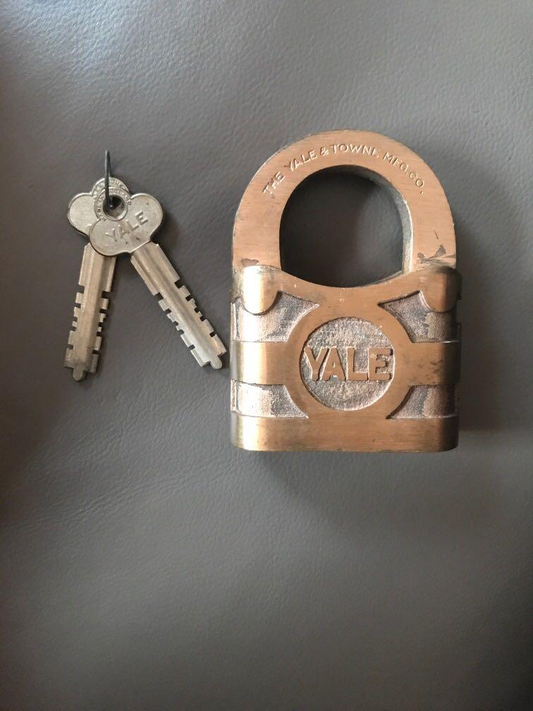 Rare & Antique Yale Lock, Hobbies & Toys, Memorabilia & Collectibles ...