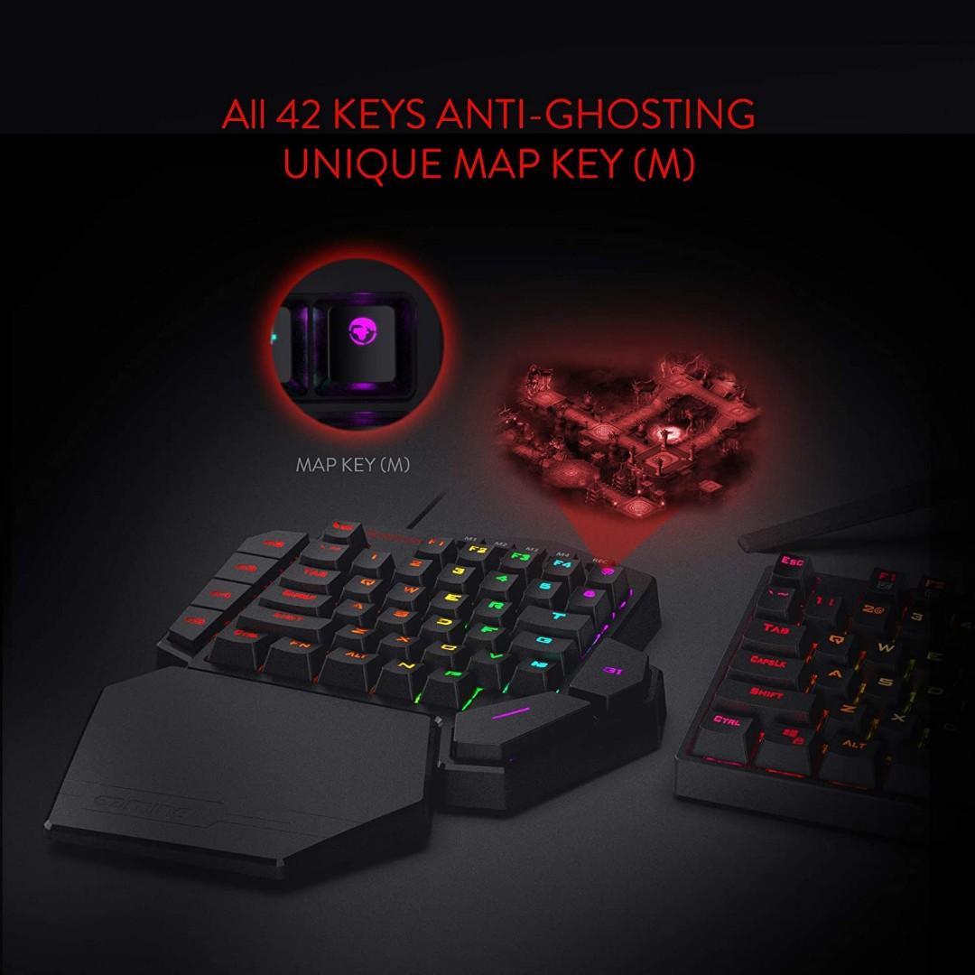 Redragon One-Handed RGB Mechanical Gaming Keyboard, Computers & Tech ...