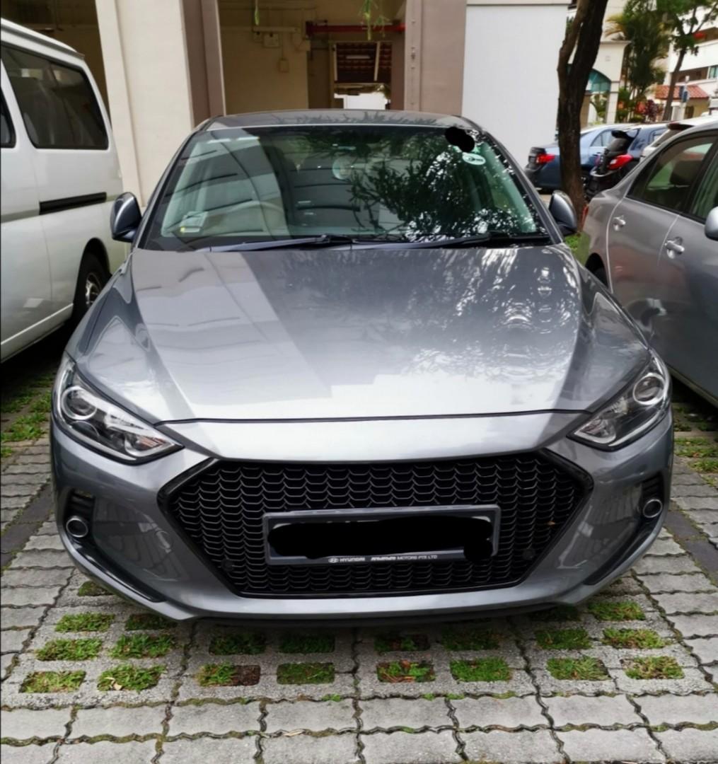 (Restocking End March) Hyundai Elantra AD 16-18 Front Grille Glossy ...