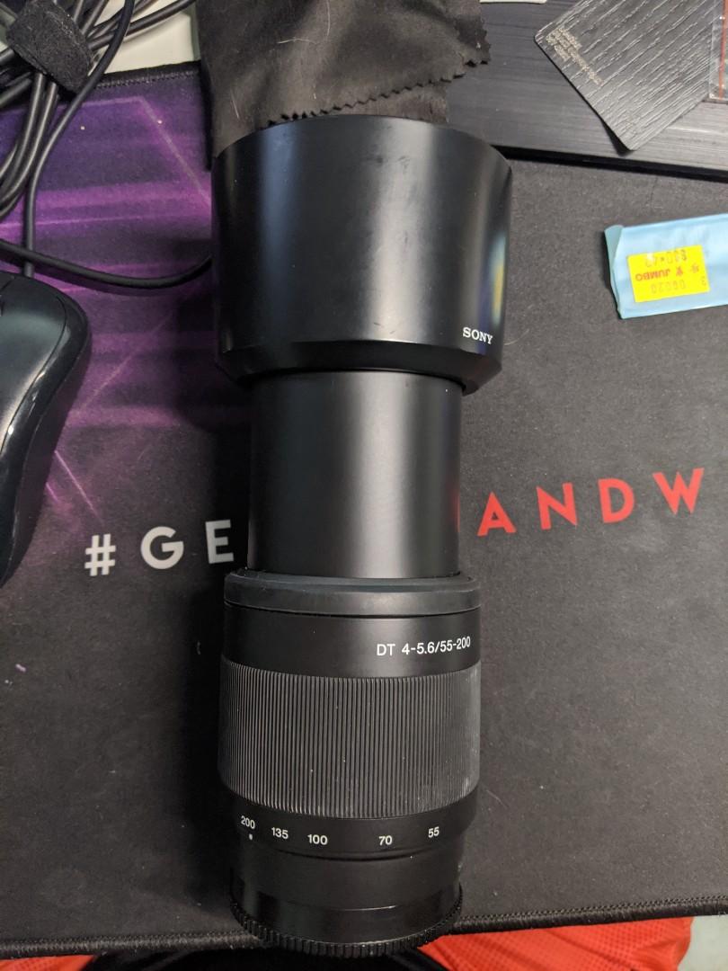 Sony A65 with kit lens and 55-200 f4/5.6, Photography, Cameras on Carousell