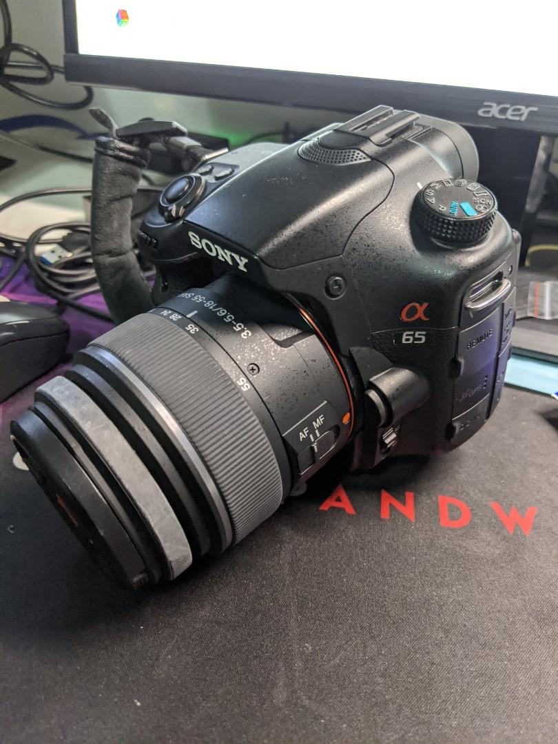 Sony A65 with kit lens and 55-200 f4/5.6, Photography, Cameras on Carousell
