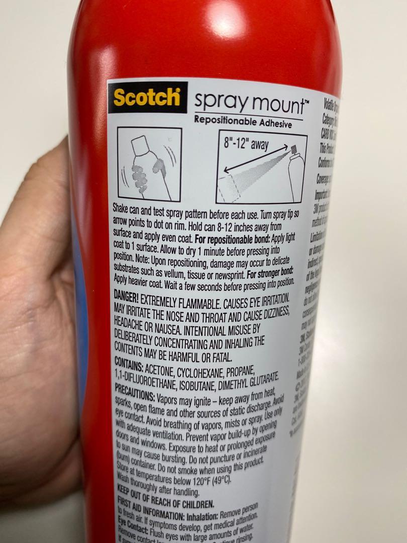 Scotch Spray Mount Repositionable Adhesive (3M) , Hobbies & Toys ...