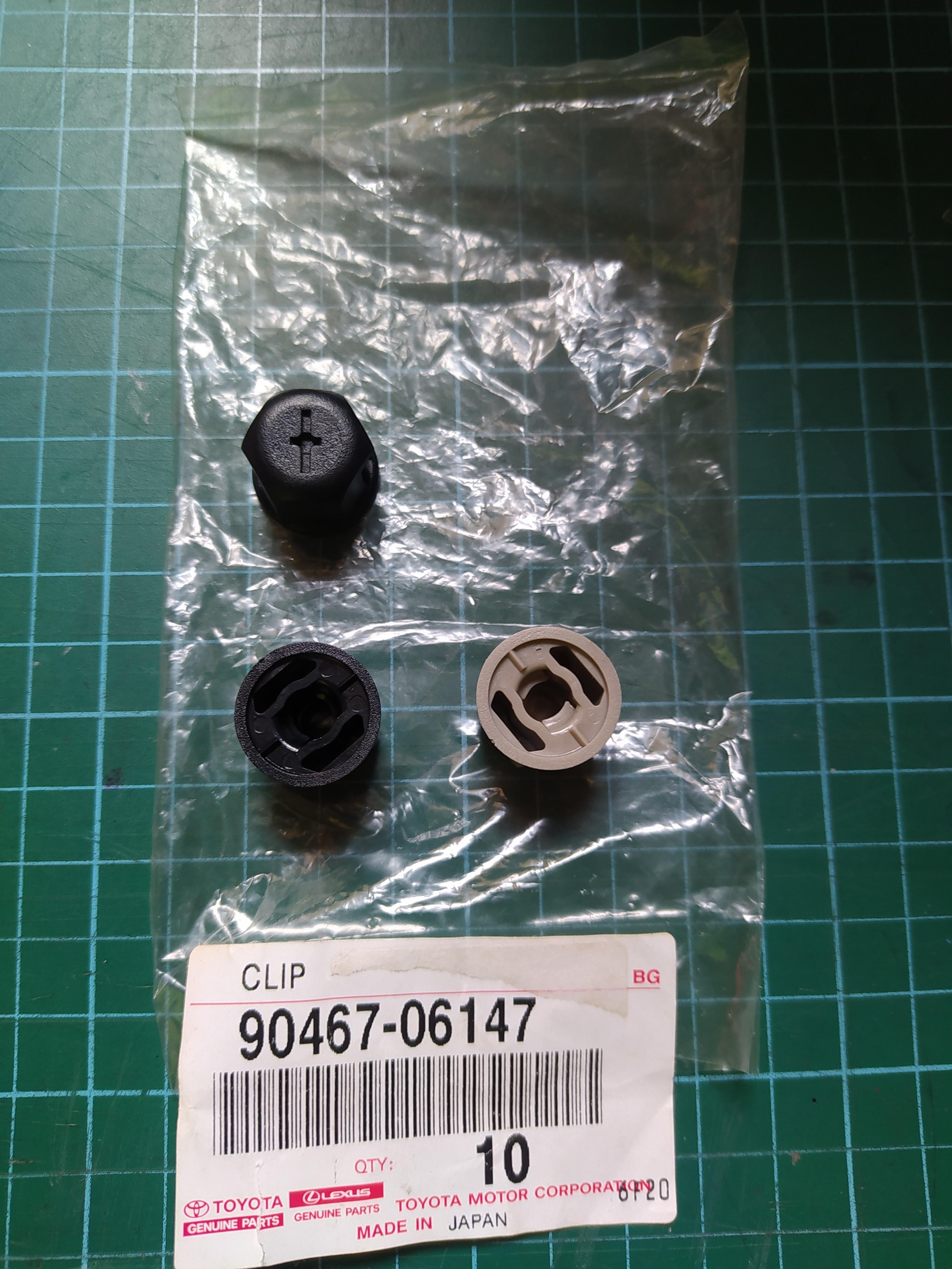 Toyota Genuine Part Clip 90467-06147 90467-06193-EO Grey/Black per ...