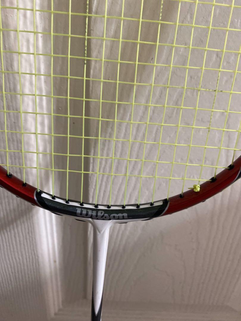 Wilson K Factor badminton racket, Sports Equipment, Sports & Games ...