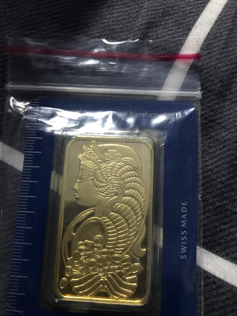 50g Gold Bar PAMP, Women's Fashion, Jewelry & Organisers, Precious ...