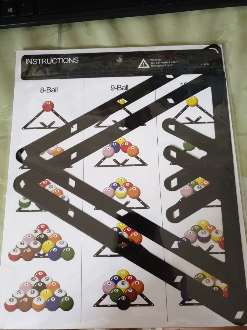 8,9,10 Ball Invisible Rack Sheet, Sports Equipment, Other Sports ...