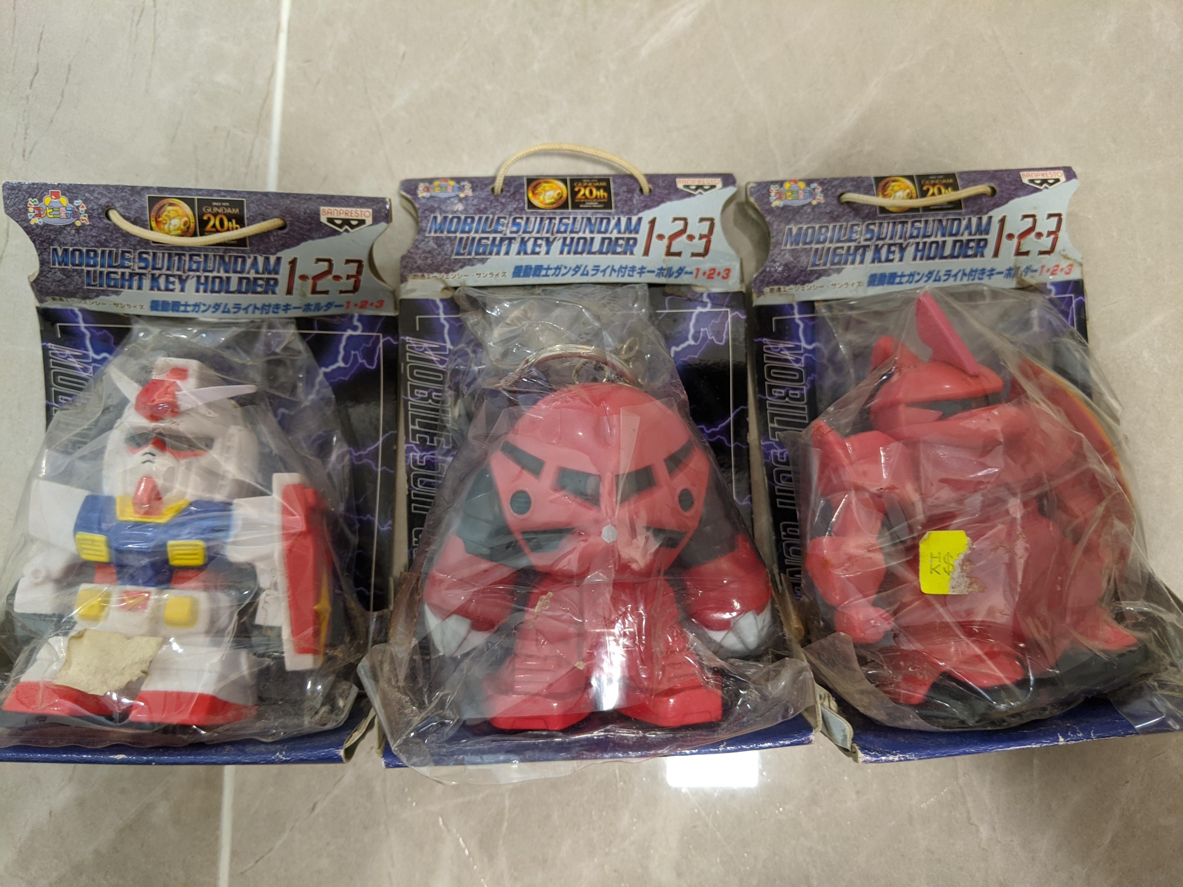 高達 魔蟹 紅勇士 格魯古古 著燈公仔3隻 Gundam 非MG HG RG Robot 魂, 興趣及遊戲, 玩具 & 遊戲類 - Carousell