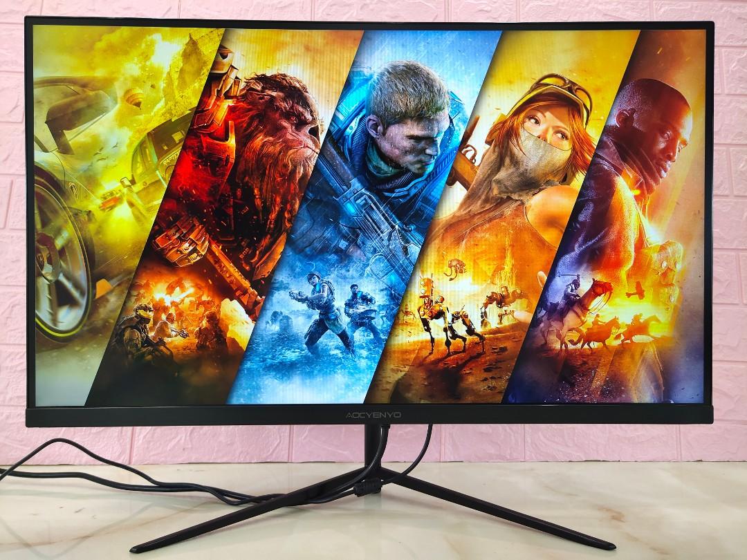 全新 AOCYENYO 27寸 MON 2K 超高清屏幕 電腦MON 電腦屏幕, 電腦＆科技, 電腦周邊及配件, 電子屏幕 - Carousell