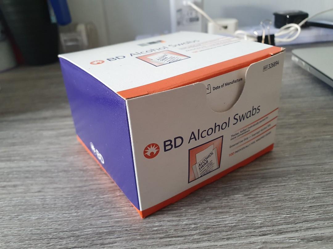 Alcohol swabs (BD) on Carousell