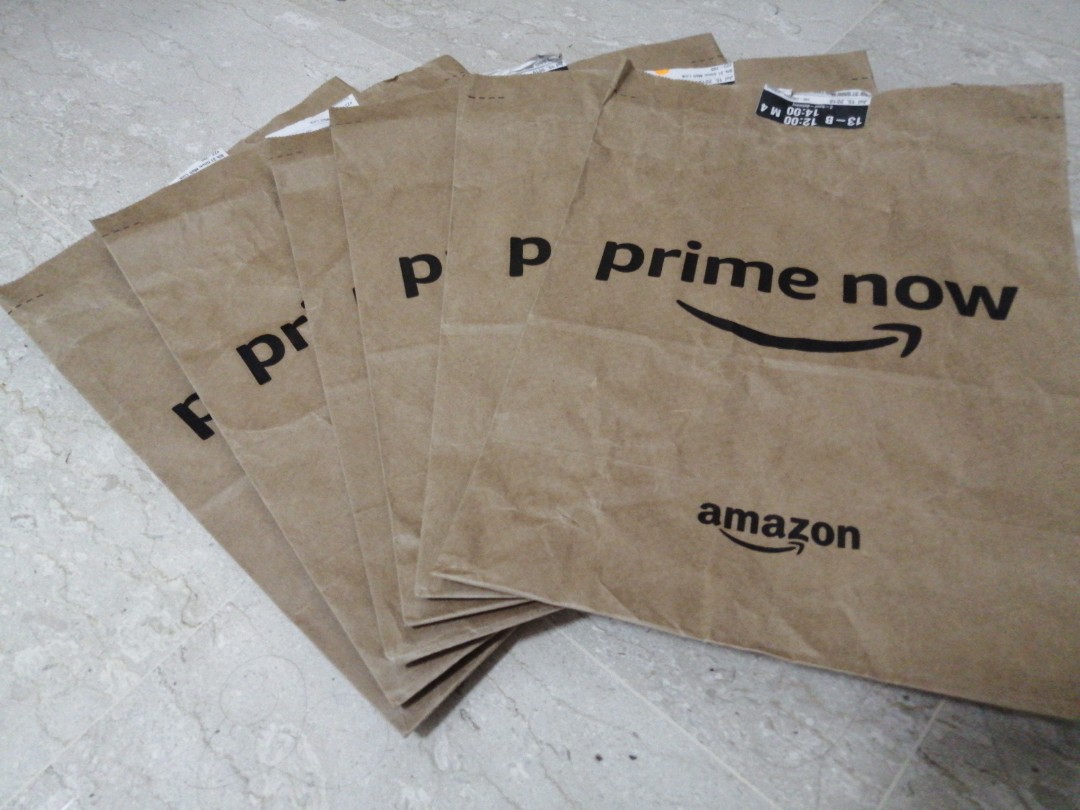Amazon Prime Paper Bags, Free Items on Carousell